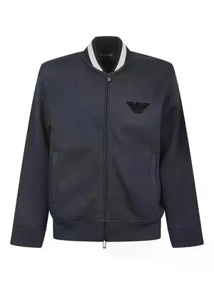 Emporio Armani Eagle-emblem Zip-up Bomber Jacket