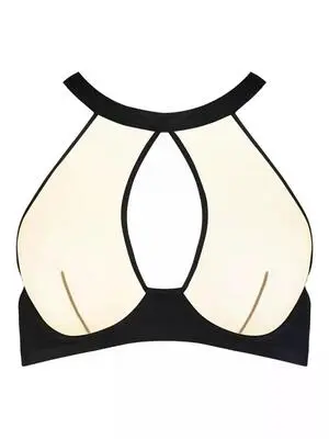 MAISON CLOSE Pure Tentation Triangle Bra - Black