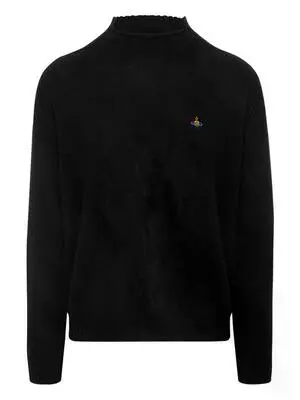 VIVIENNE WESTWOOD Orb-embroidered Jumper - Black