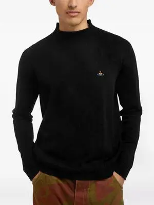 VIVIENNE WESTWOOD Orb-embroidered Jumper - Black
