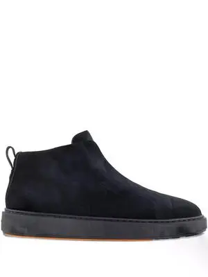 Santoni Suede Slip-on Boots