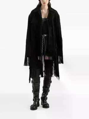 Dolce & Gabbana Pleated Fringe Coat