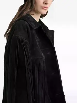 Dolce & Gabbana Pleated Fringe Coat