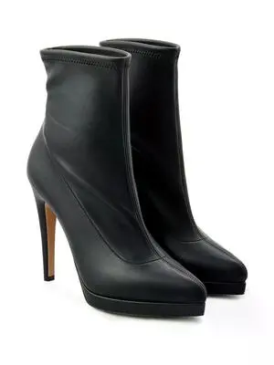 Casadei 100mm Leather Ankle Boots