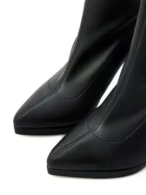Casadei 100mm Leather Ankle Boots
