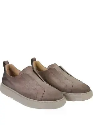 Santoni Suede Slip-on Boots