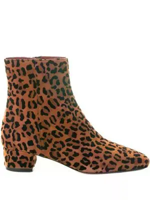 Roberto Festa Leopard-print Block-heel Boots