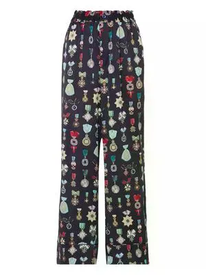 TEMPERLEY LONDON Gloriette Silk Trousers