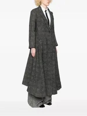 MARC LE BIHAN Plaid Single-breasted Coat