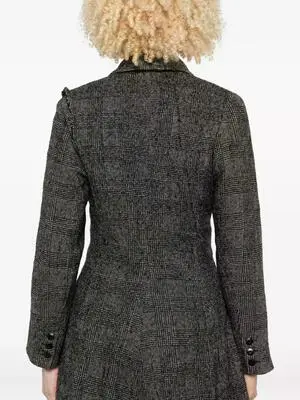 MARC LE BIHAN Plaid Single-breasted Coat