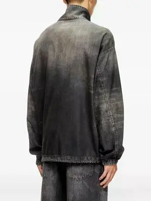 DIESEL D-flow Half-zip Denim Shirt