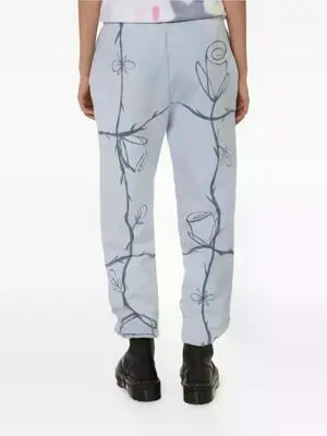 Collina Strada Rose-print Embellished Track Pants