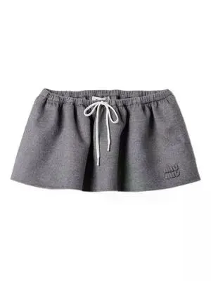 Miu Miu Drawstring-waist Mini Skirt
