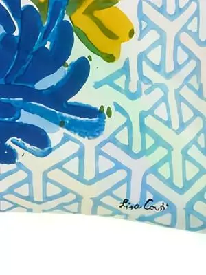 LISA CORTI Floral Geometric Cushion