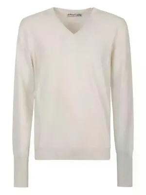 BALLANTYNE V-neck Cashmere Sweater - Neutrals