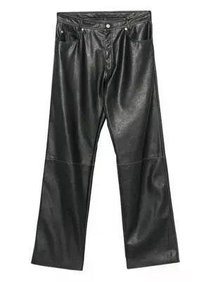 MAISON MARGIELA Leather-effect Five-pocket Trousers