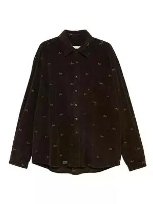 ERL Corduroy Logo-embroidered Shirt Jacket