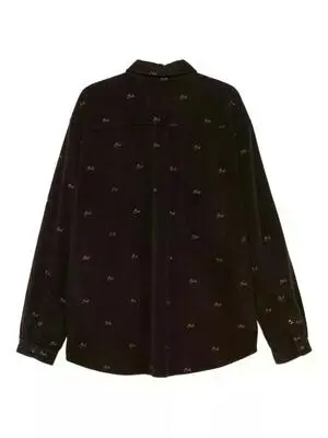 ERL Corduroy Logo-embroidered Shirt Jacket