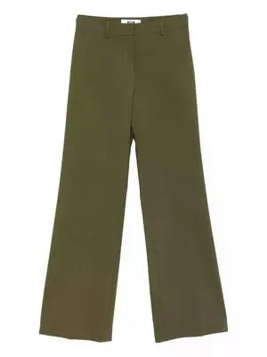 MSGM Flared High-waist Trousers