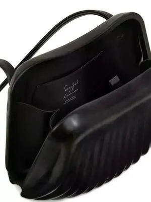LEMAIRE Carlos Bag In Molded Leather - Black