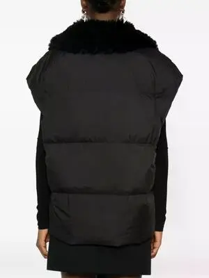 IRO PARIS Quilted Faux-fur Collar Vest