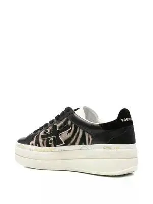 Premiata Claudia Zebra-print Platform Sneakers