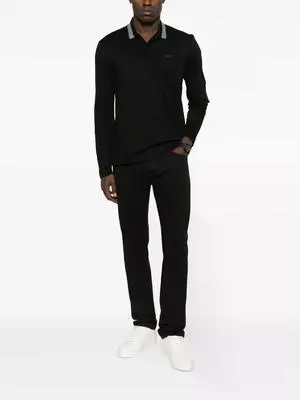 BOSS Long-sleeve Polo Shirt - Black
