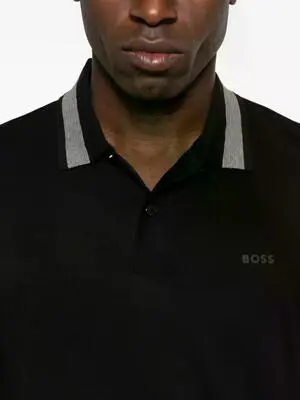 BOSS Long-sleeve Polo Shirt - Black