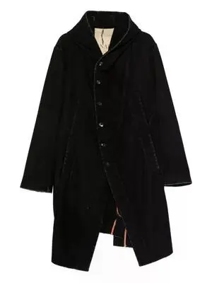 Masnada Hooded Button-fastening Coat