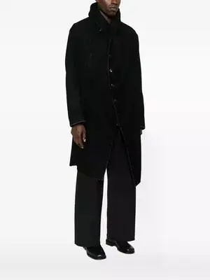 Masnada Hooded Button-fastening Coat