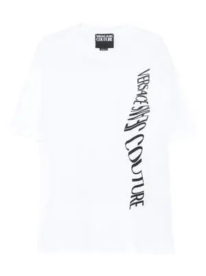 Versace Vertical-logo T-shirt