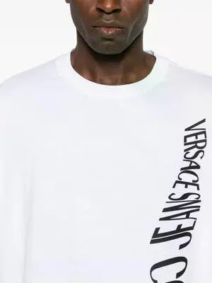 Versace Vertical-logo T-shirt