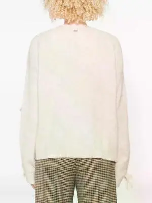 ANIYE BY Bow-embellished Sweater - Neutrals