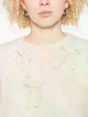 ANIYE BY Bow-embellished Sweater - Neutrals