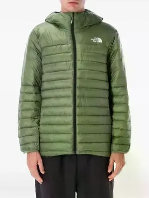 The North Face Hooded Quilted Padded Jacket - Green