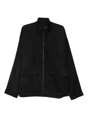 Y3 Zip-front Flap-pocket Coat