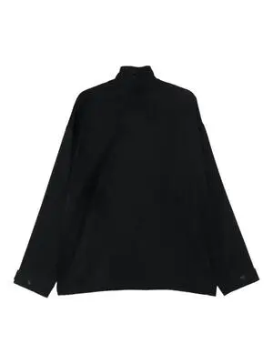 Y3 Zip-front Flap-pocket Coat
