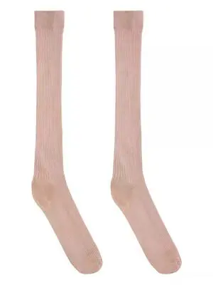Red Valentino Ribbed Knee-high Socks