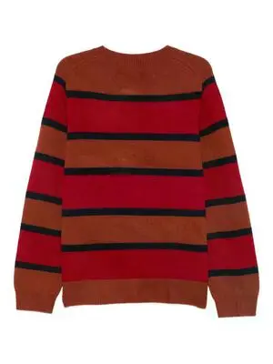 Guest In Residence Striped Sweater - Brown