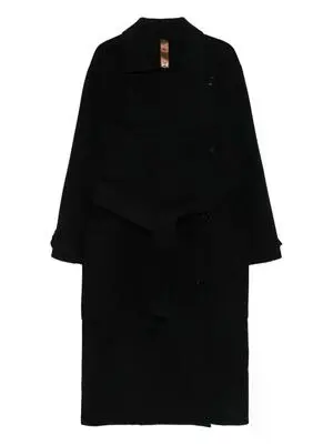 GLOX Belted Patch-pocket Coat