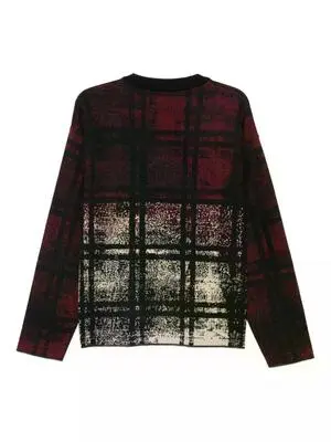 RASSVET Checked Crew-neck Sweater