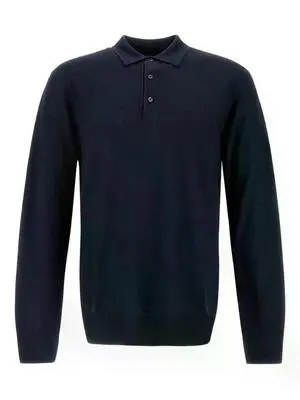 Herno Wool Polo Shirt - Blue