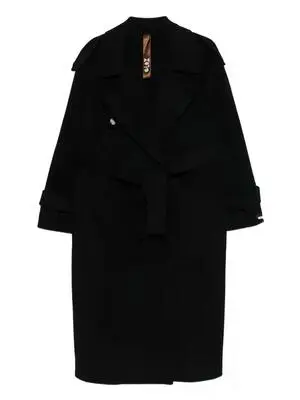 GLOX Belted Long-sleeve Coat