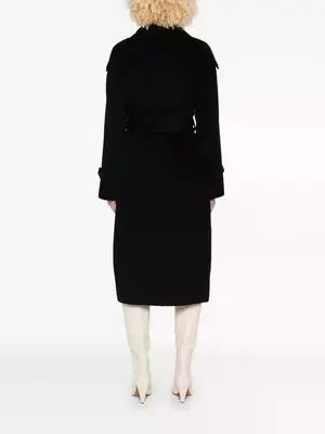 GLOX Belted Long-sleeve Coat