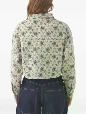 Antik Batik Floral-print Cropped Jacket
