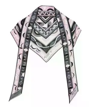 Emilio Pucci Printed Silk Scarf - Pink