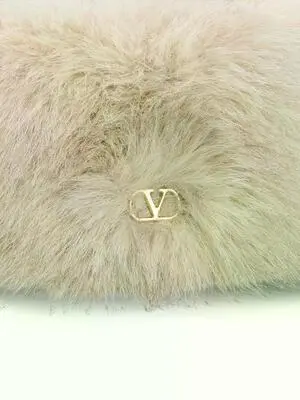 Valentino Garavani Faux-fur Logo-plaque Hat