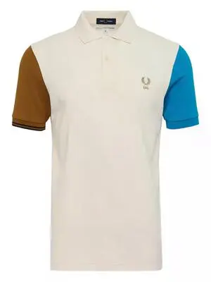 Comme Des Garçons Logo-embroidered Polo Shirt - Neutrals