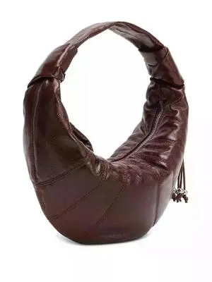 LEMAIRE Mini Fortune Croissant Knotted Shoulder Bag - Brown