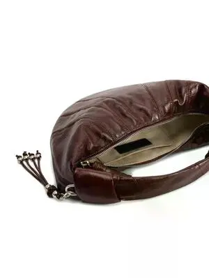 LEMAIRE Mini Fortune Croissant Knotted Shoulder Bag - Brown